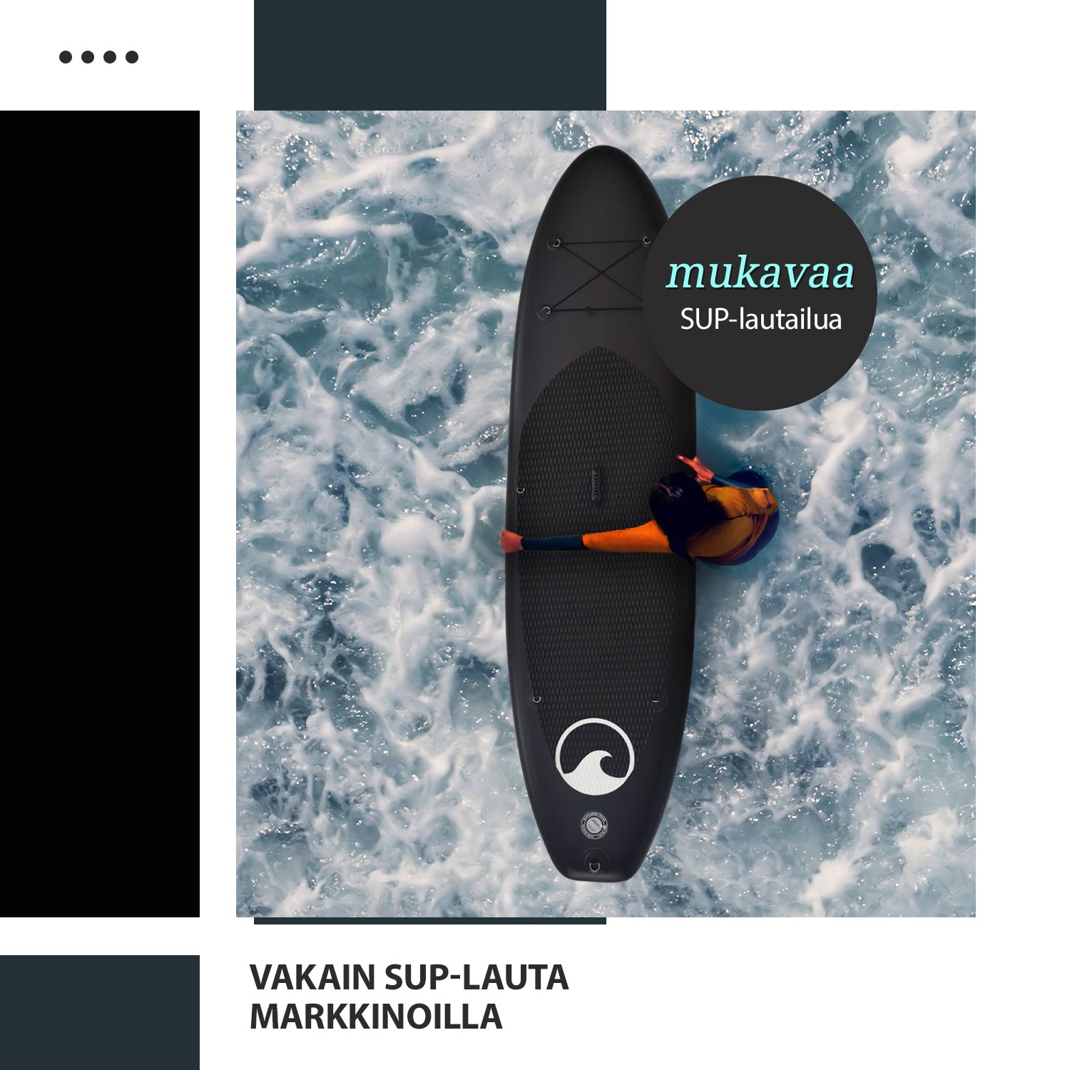 Deep Sea SUP Board Set Pro (300cm), schwarz - 199,00