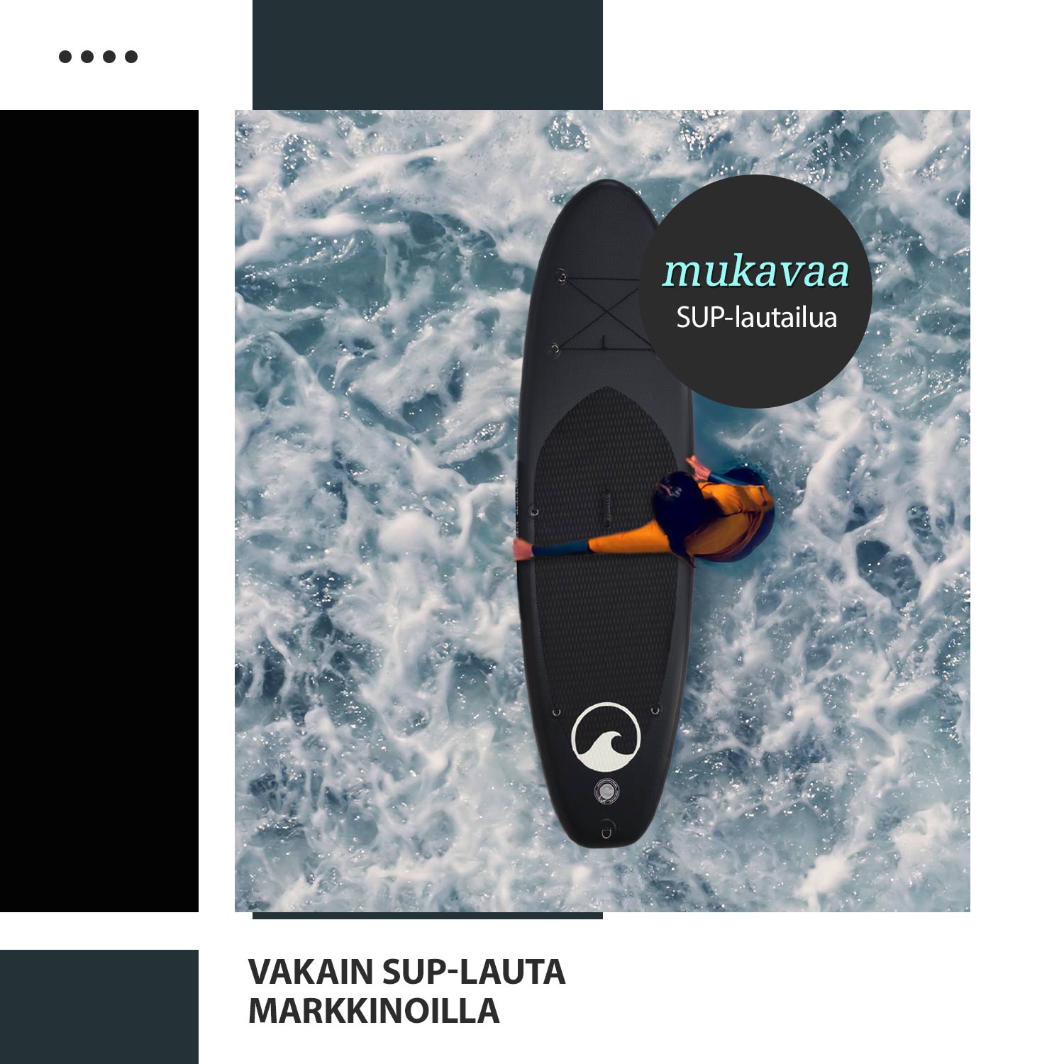Deep Sea SUP Laud Komplekt Standard (275cm), must - €169.00